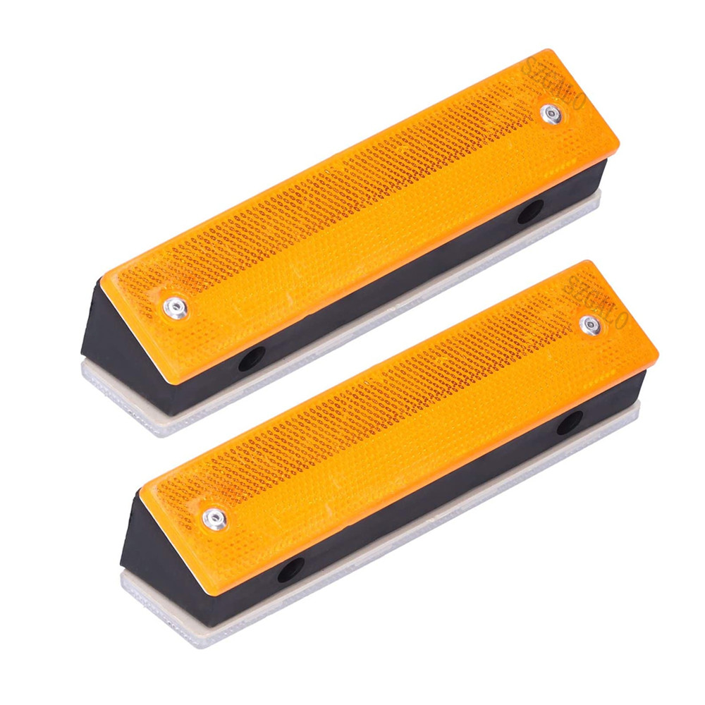 Jual Reflective Road Markers, 2PCS Rectangle Reflective Sign Road Stud ...