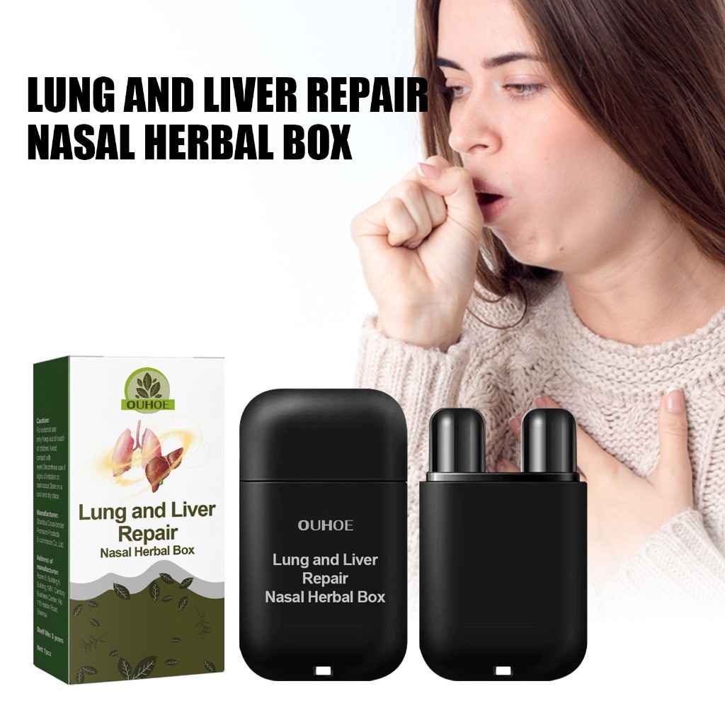 Jual OUHOE Lung Detox Inhaler 1.8ml Nasal Inhaler Lung Cleaning Anti ...