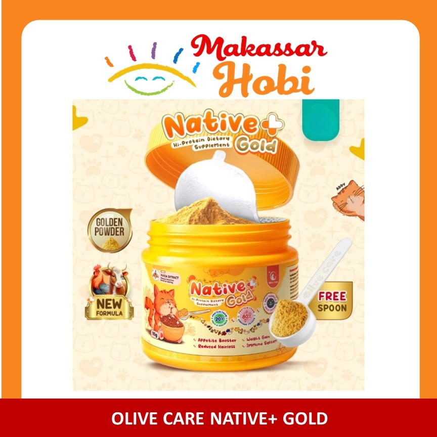 Jual Olive Care Native+ GOLD Vitamin Kucing Nutrisi High Protein Plus ...