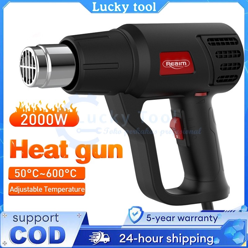 Jual QQ22SD45HB REAIM Air Hot Gun 2000W Heat Gun 220V H&L Pro Senapan ...