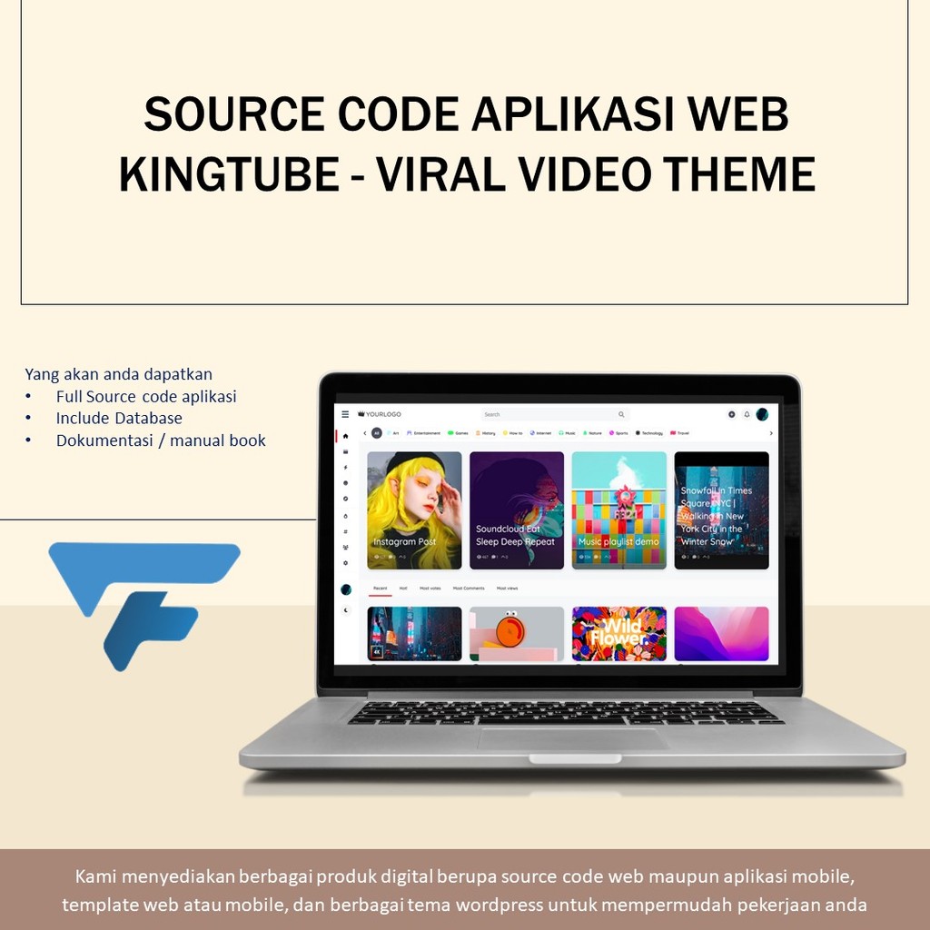 Jual SOURCE CODE APLIKASI WEB KINGTUBE - VIRAL VIDEO THEME | Shopee Indonesia