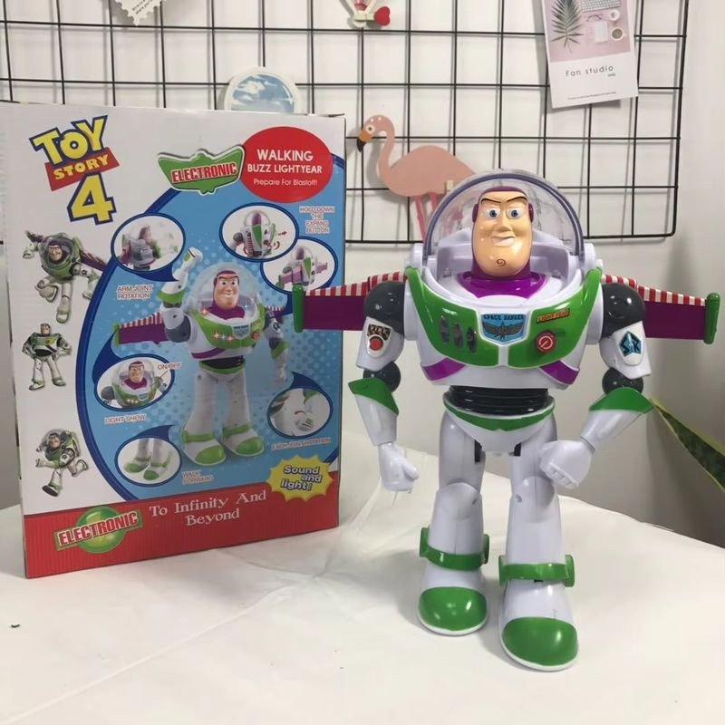 Jual Disney 33cm Pixar Toy Story 4 Buzz Lightyear Talking Action ...