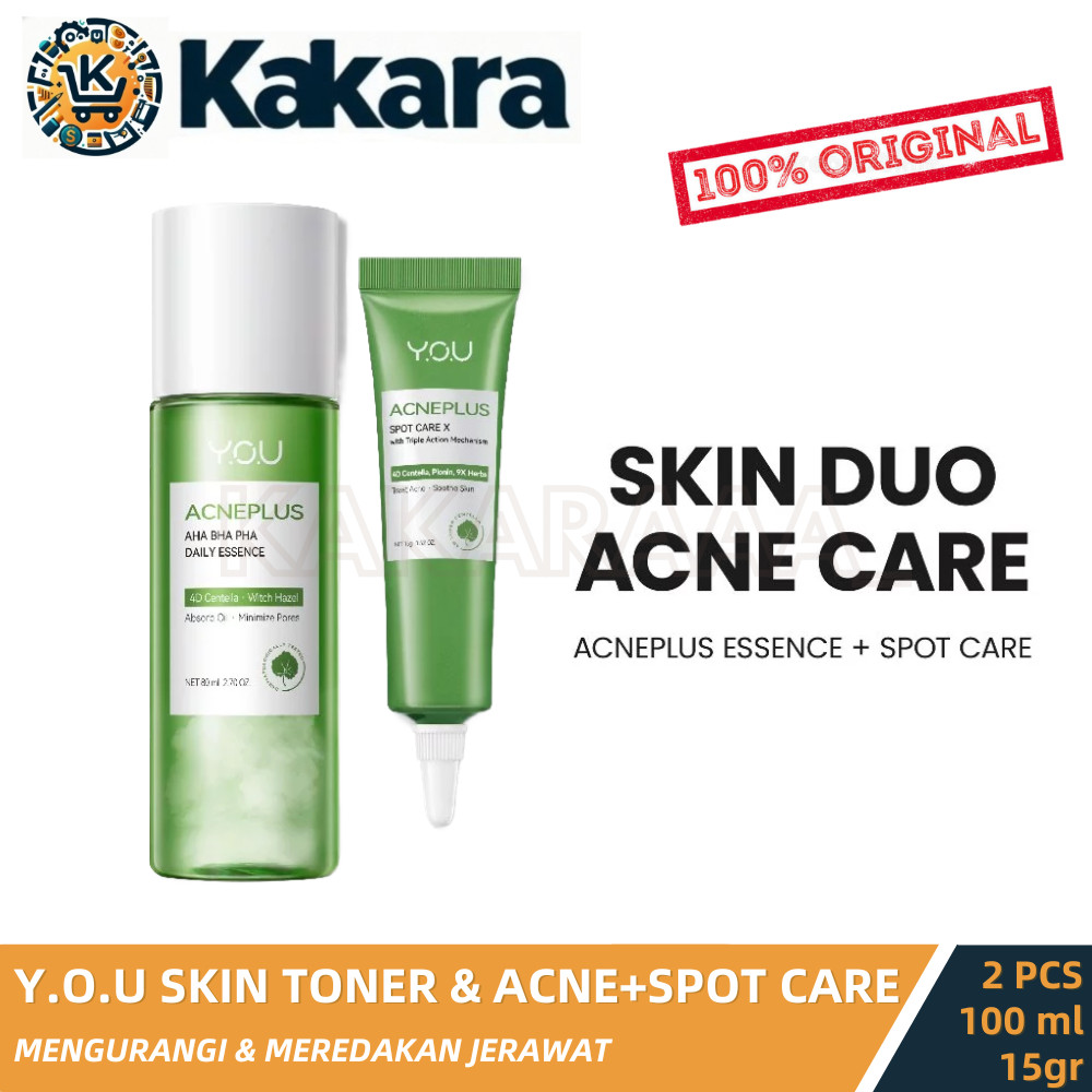 Jual YOU Skin Duo Acne Care Bundle AcnePlus Balancing Skin Toner ...