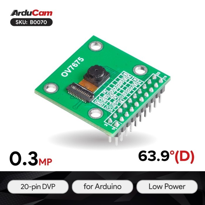 Jual JS99 Arducam 0.3MP OV7675 20-pin DVP Camera Module for Arduino ...