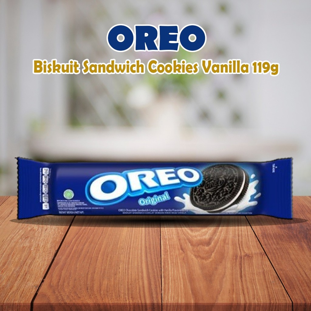 Jual Oreo Chocolate Sandwich Cookies Vanila | Shopee Indonesia