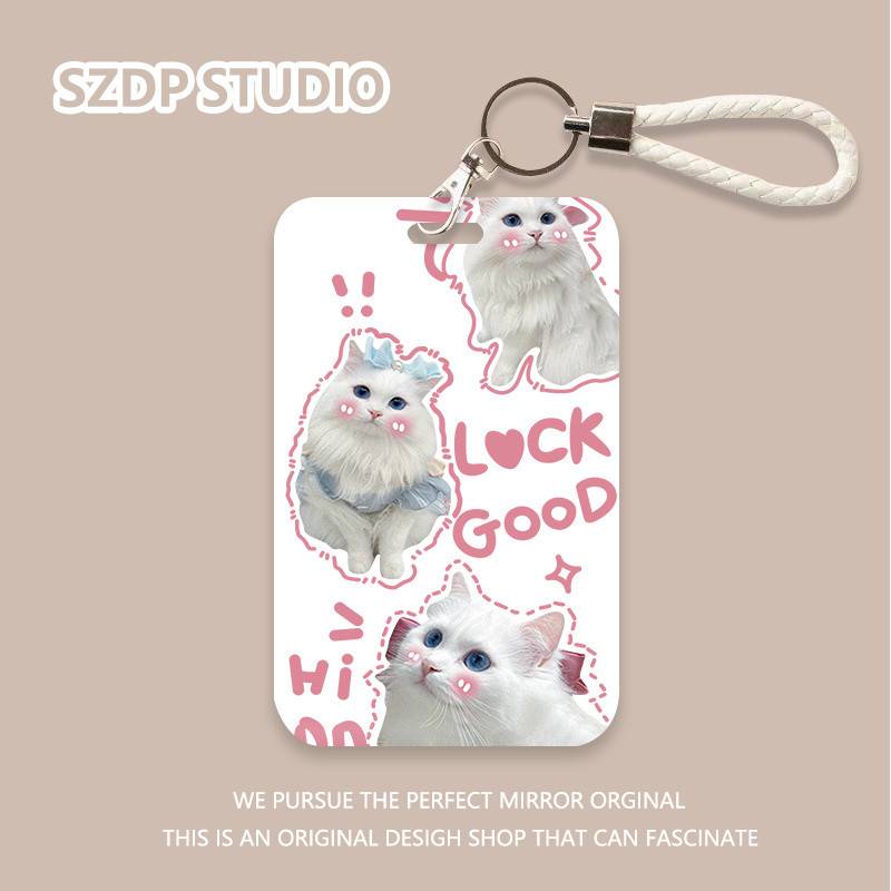 Jual ID CARD Pola kucing alfabet kartun Korea penutup pelindung ...