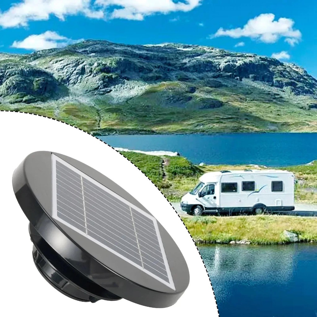 Jual Solar Powered Roof Fan Ventilator Loft Vent For Garden Sheds Boat ...