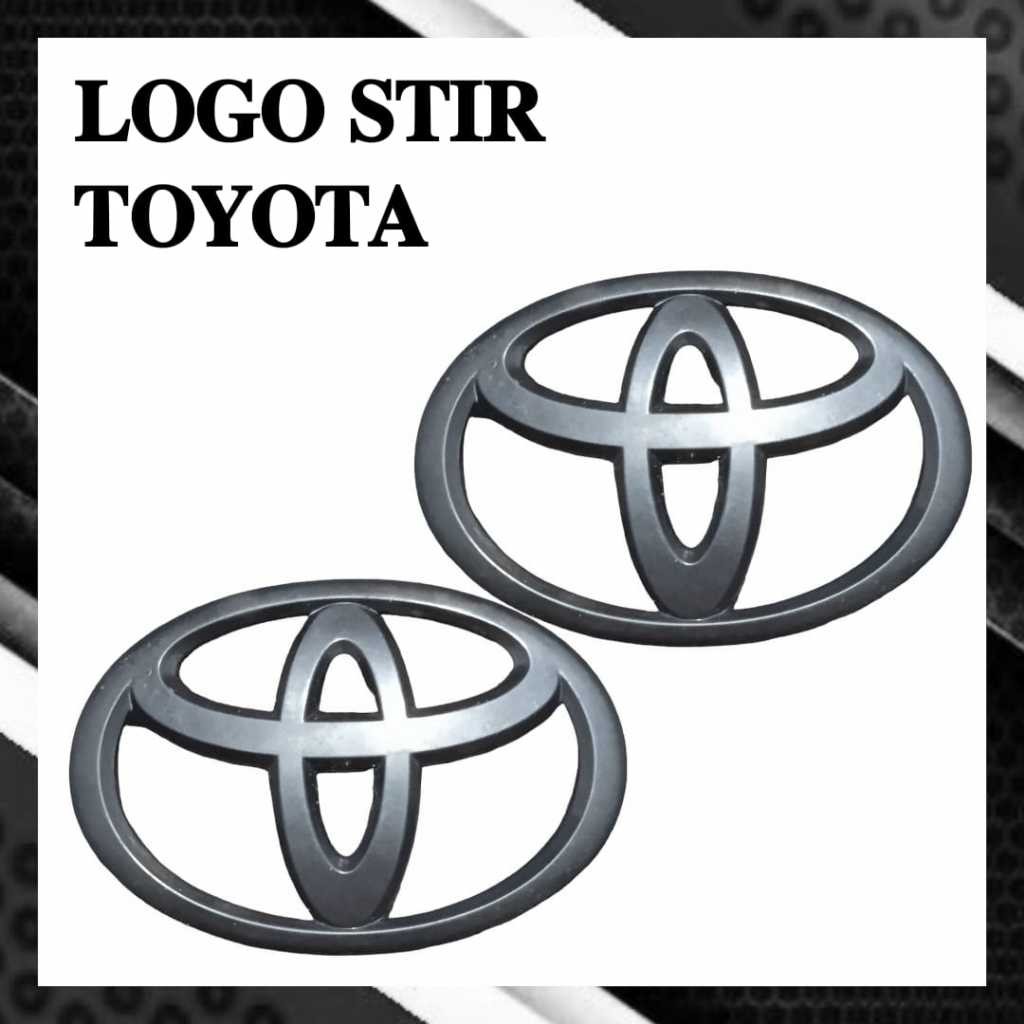 Jual logo stir toyota hitam kaki 9 | Shopee Indonesia