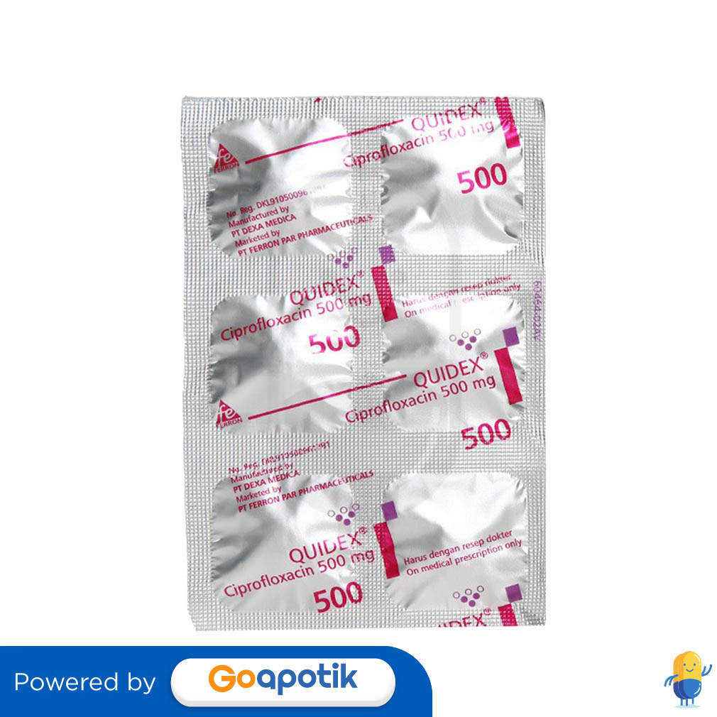 Jual Quidex 500 Mg Strip 6 Tablet | Shopee Indonesia
