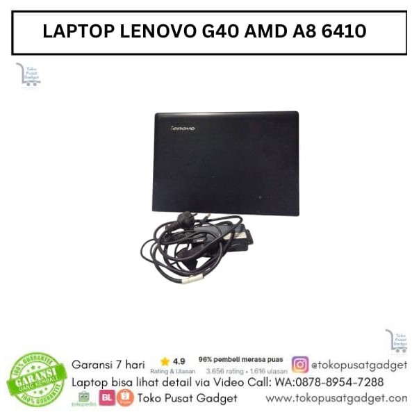 Jual LAPTOP LENOVO G40 AMD A8 6410 4/120 SSD AMD RADEON(TM) R5 GRAPHICS ...