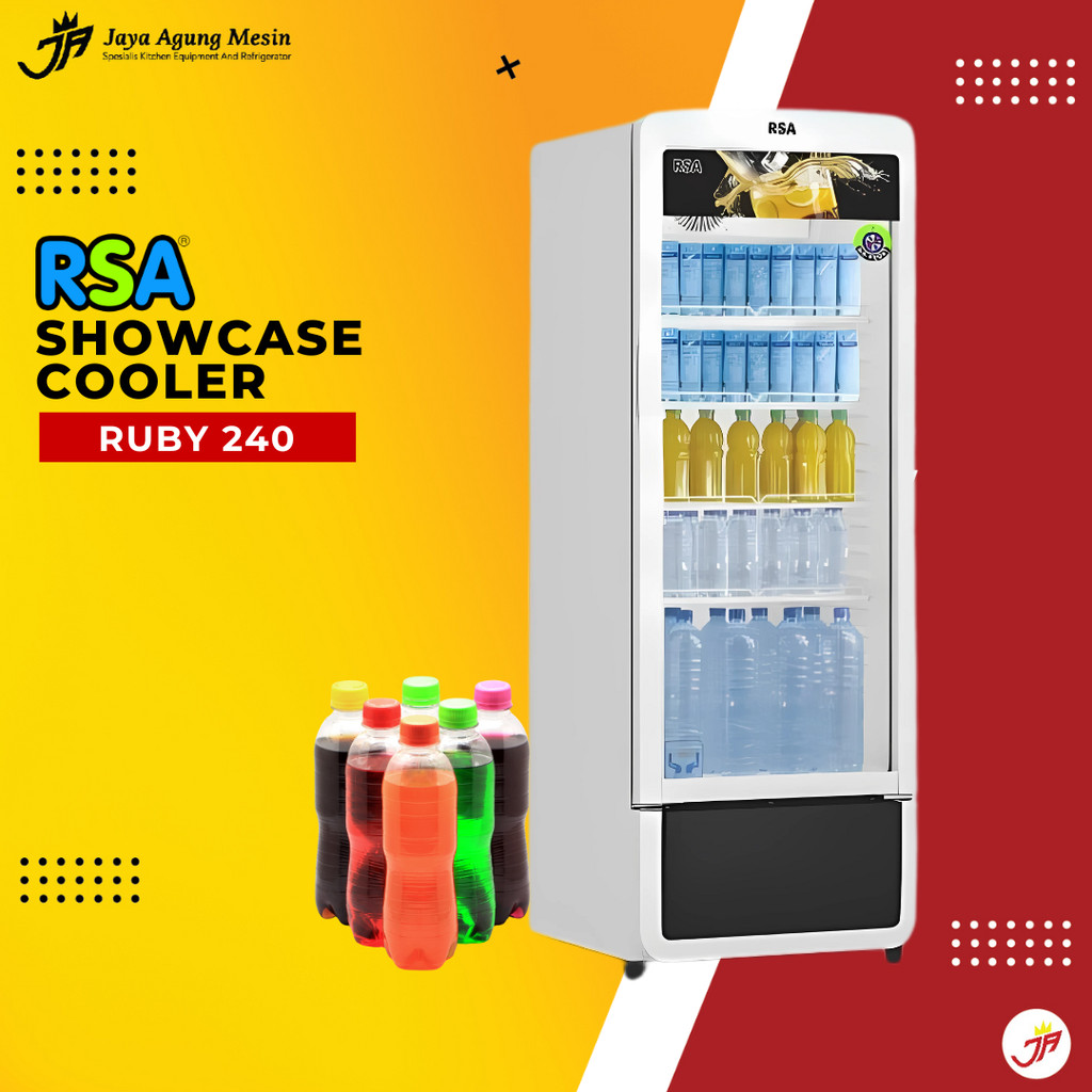 Jual RSA Showcase cooler RUBY-240 / RUBY 240 Kulkas Minuman 240 liter | Shopee Indonesia