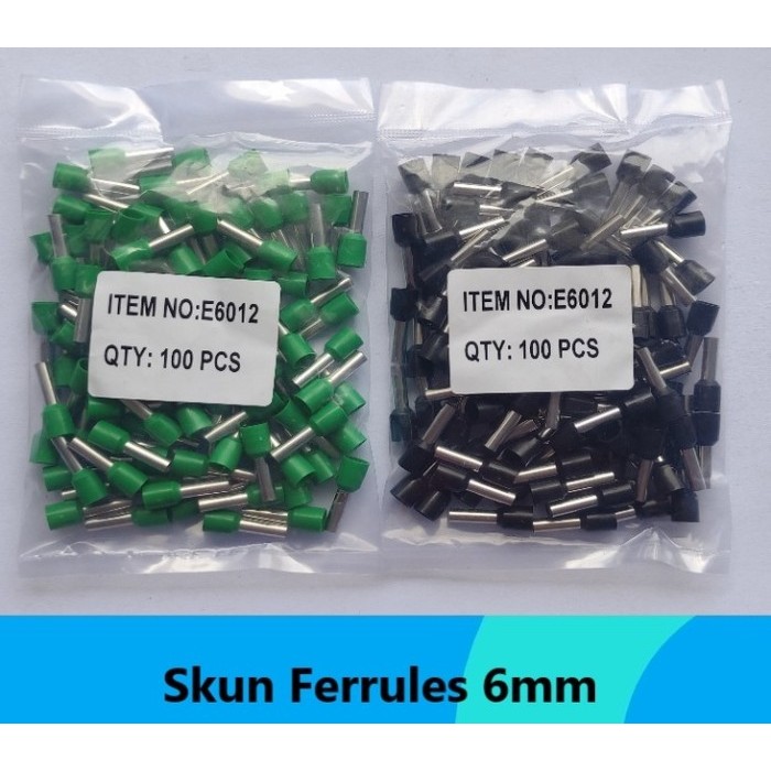 Jual Per Bungkus Ferulles 6mm E6012 Isolated Skun Ferulle Cord End ...