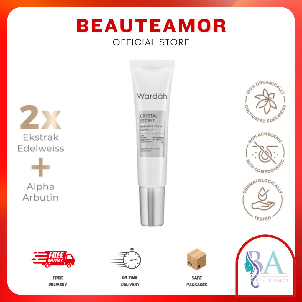 Jual Wardah Crystal Secret Eyes Dark Circle Corrector 10ml (krim mata ...