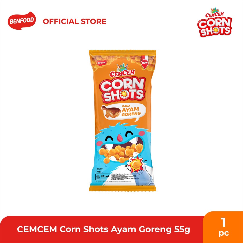Jual Cemcem Corn Shots Ayam Goreng 55g | Shopee Indonesia