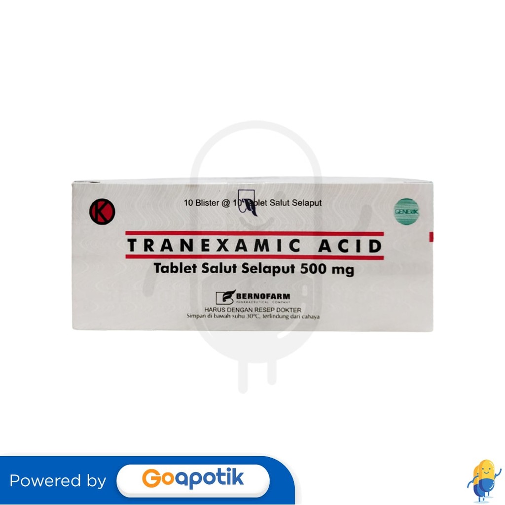Jual Tranexamic Acid Bernofarm 500 Mg Box 100 Tablet | Shopee Indonesia
