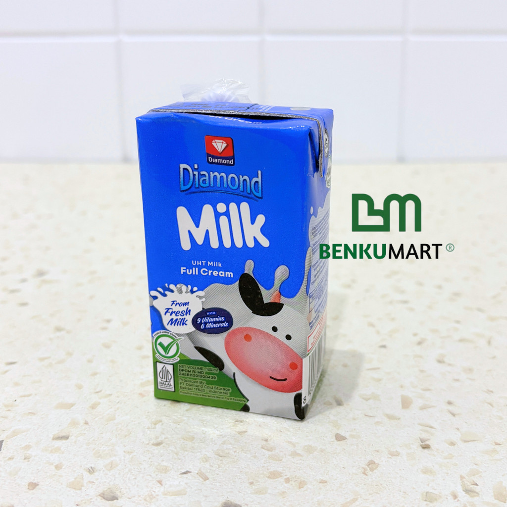 Jual Diamond UHT Milk Full Cream (125 ml) | Susu UHT Kecil 125 ML ...
