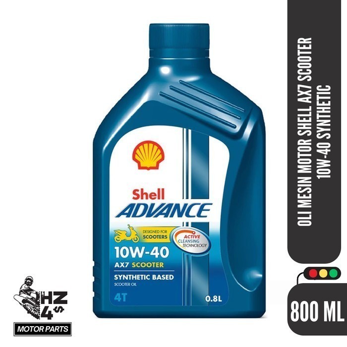 Jual Oli Mesin Matic Honda Scoopy Merk Shell AX7 10W-40 800 ml Original ...