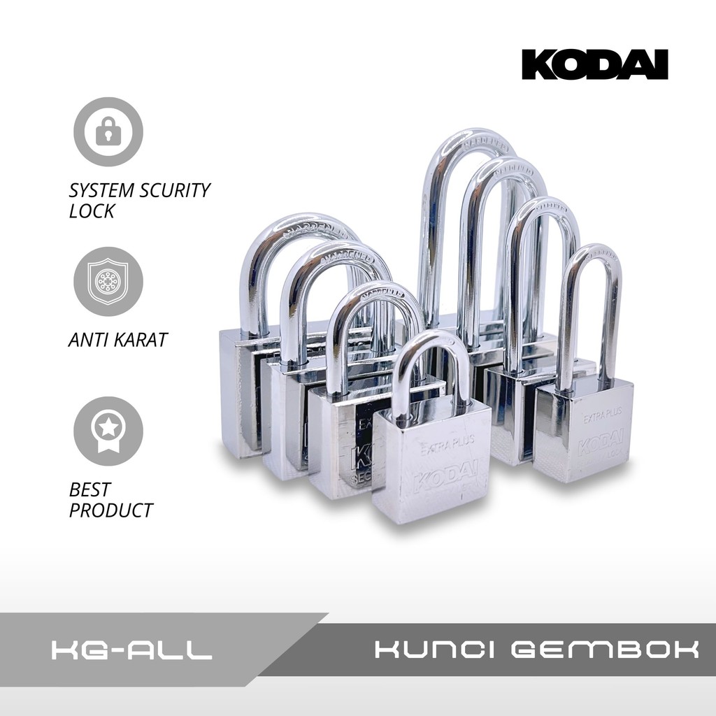 Jual MM Gembok Security Lock / Gembok rumah / Gembok Pagar Bahan Nikel ...
