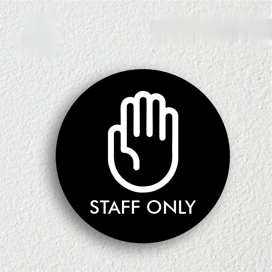 Jual Staff Only Sign Board Acrylic / Sign Board Staff Only/ Penanda ...