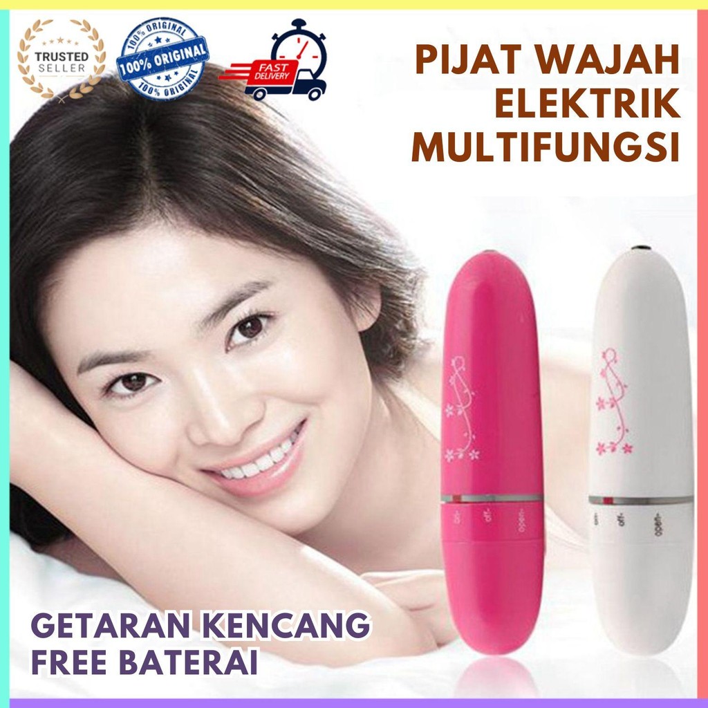 Jual Alat Pijat Wajah Elektrik getar Multifungsi Free Baterai Eye ...