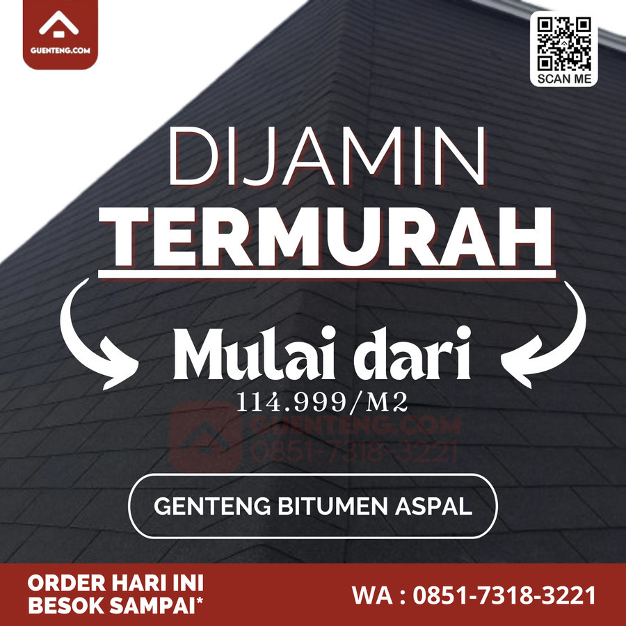 Jual Genteng Atap Bitumen Aspal Harga PROMO TERBATAS (TEGOLA, BALI, BSK ...