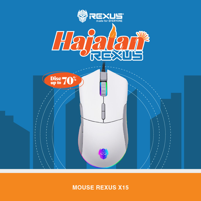 Jual Rexus X15 Xierra Mouse Gaming - Abu-abu | Shopee Indonesia