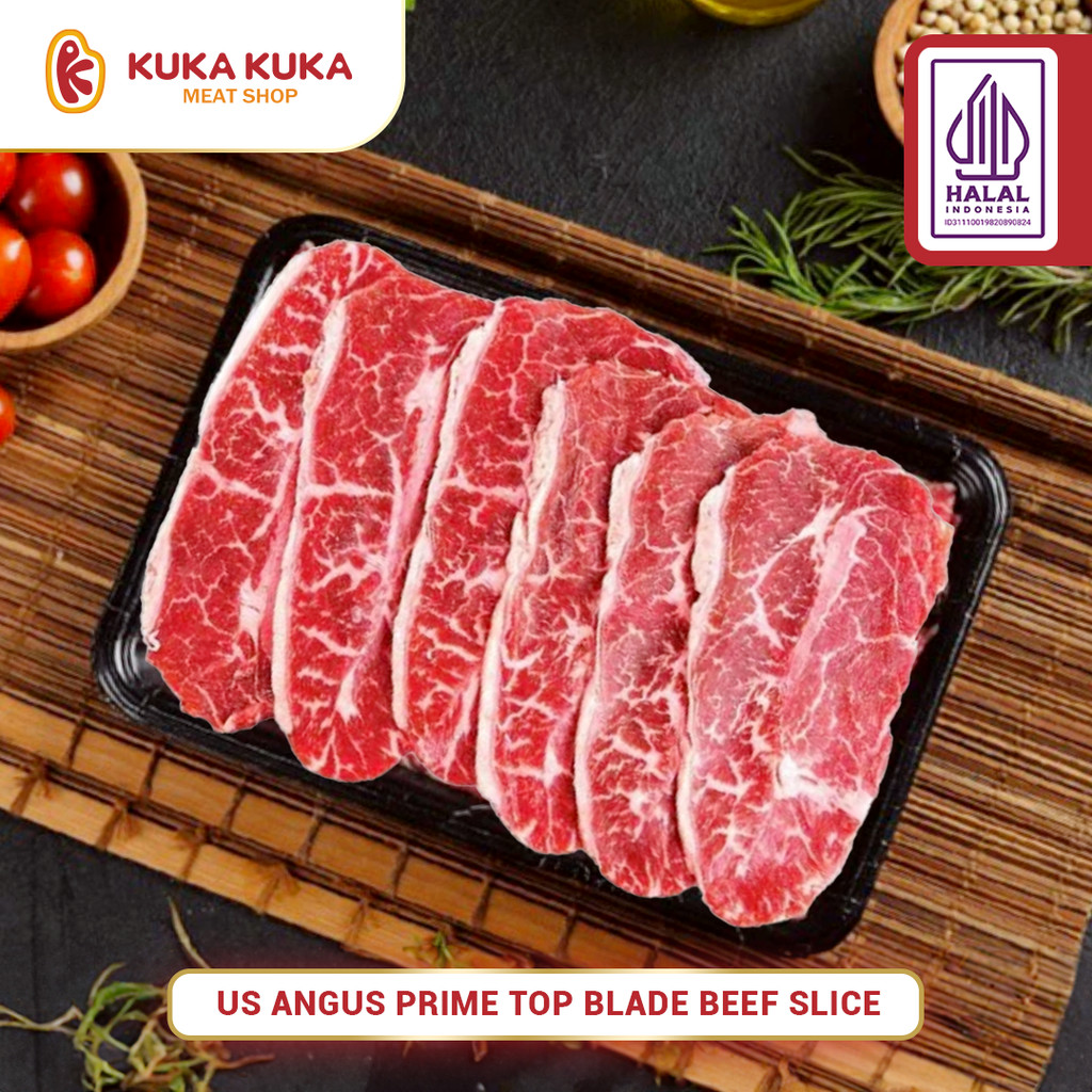 Jual US Angus Prime Top Blade Beef Slice - 250gram | Shopee Indonesia