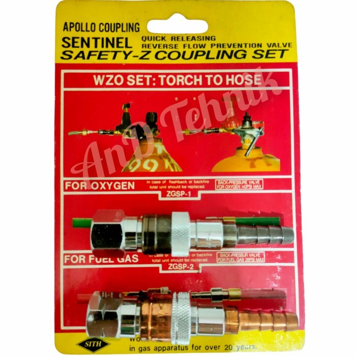 Jual SITH COUPLER APOLLO COUPLING SENTINEL SAFETY-Z COUPLING SET OXY ...