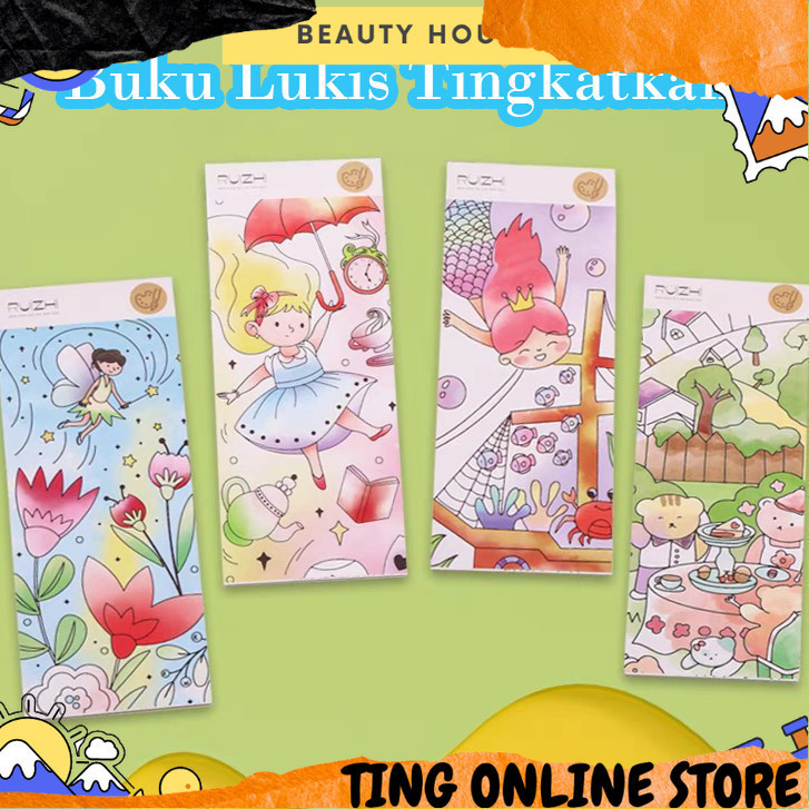 Jual (TOS) 1 SET PAKET LUKIS 12 HALAMAN - Buku Lukis Tingkatkan ...