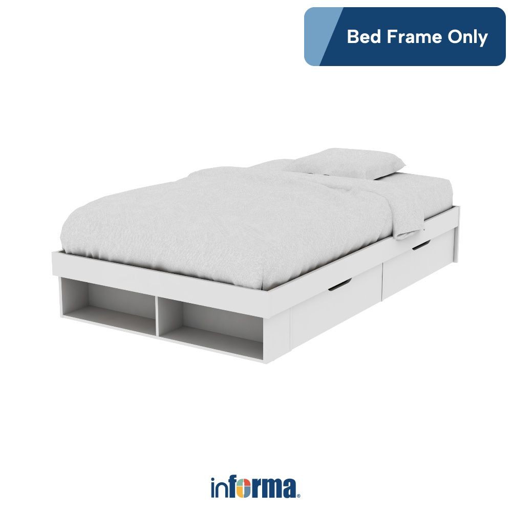 Jual Informa 120X200 cm Gio Tempat Tidur Dengan Penyimpanan - Putih Bed ...