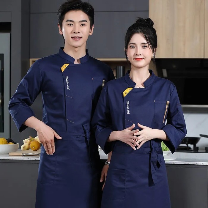 Jual kemeja masak chef koki premium,jacket chef, baju koki, seragam ...