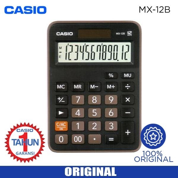 Jual Casio | Kalkulator (Desktop Calculator) | 12 digit | MX-12B | Shopee Indonesia