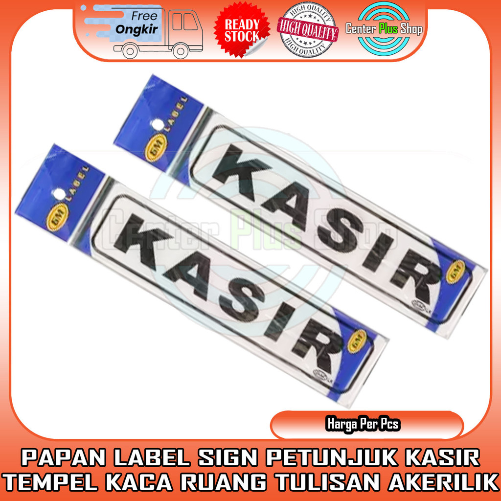 Jual Papan Label Sign Board Petunjuk Kasir Stiker Tulisan Ruangan Toko ...