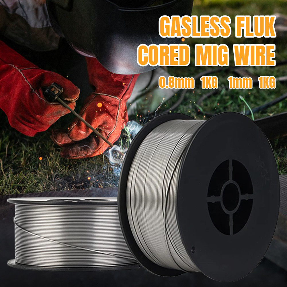 Jual KAWAT LAS MIG 0.8mm-1KG GASLESS Self shiledFlux Core Wire Gasless Kawat Las Tanpa Gas ...