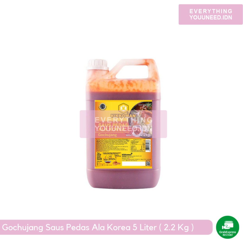 Jual Kikkoman Gochujang HALAL Jerigen 5 Liter | Shopee Indonesia