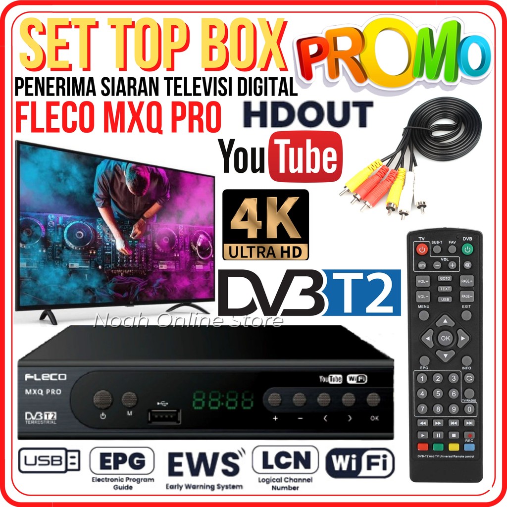 Jual SERBA COD STB Set Top Box FLECO MXQ PRO / STB TV Digital Receiver ...