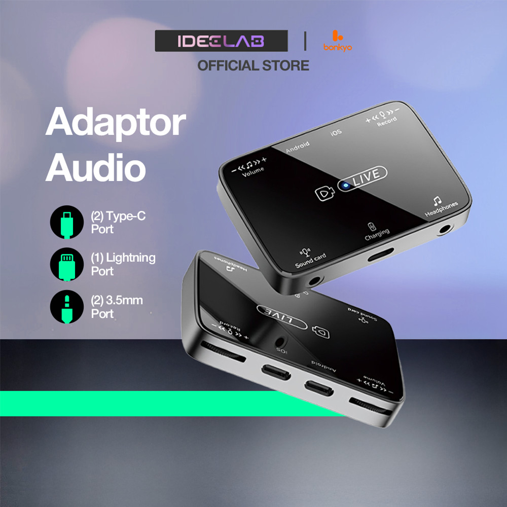 Jual IDEELAB&Bonkyo Live Streaming Dock Audio Live Stream Converter 2 ...