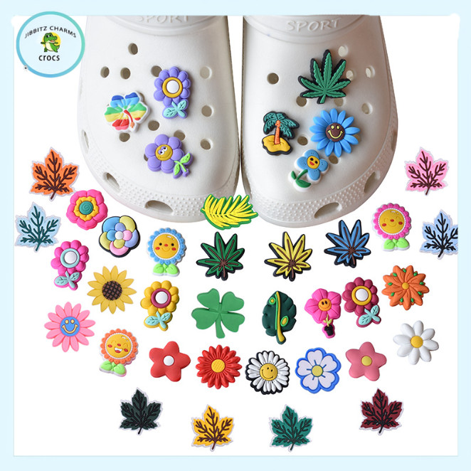 Jual Crocs Jibbitz 150 Pin Bunga & Daun Lucu Cewek Perempuan Keren ...