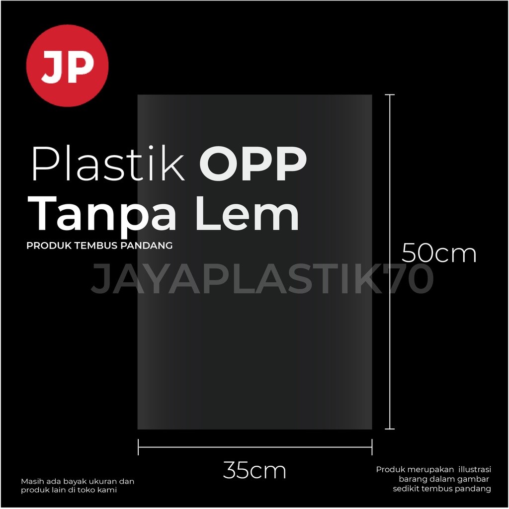 Jual Plastik OPP Kiloan Ukuran 35x50 cm Tanpa Lem untuk souvenir ...