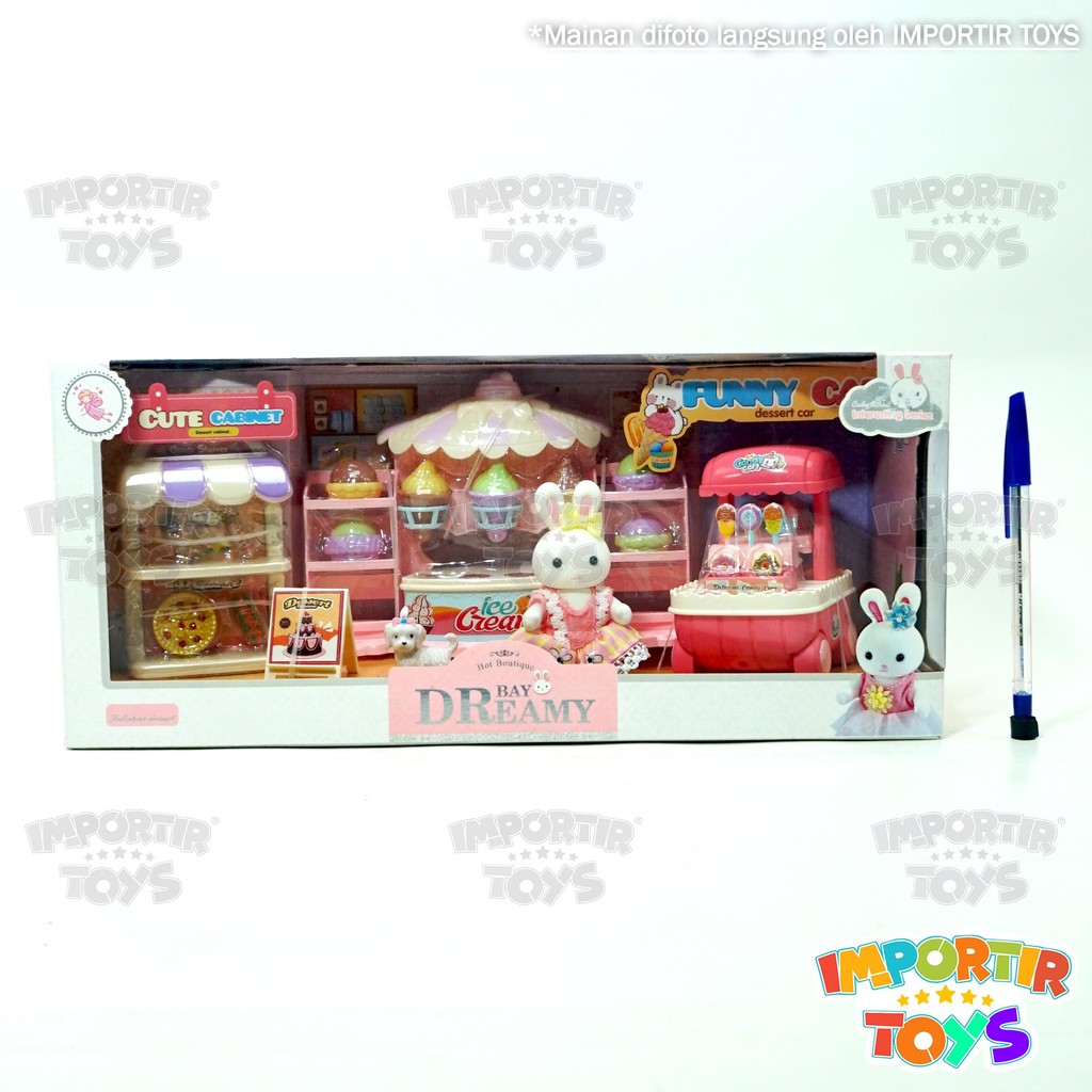 Jual Boneka kelinci Yasini Bay Dreamy Rabbit Doll Ice Cream Shop ...