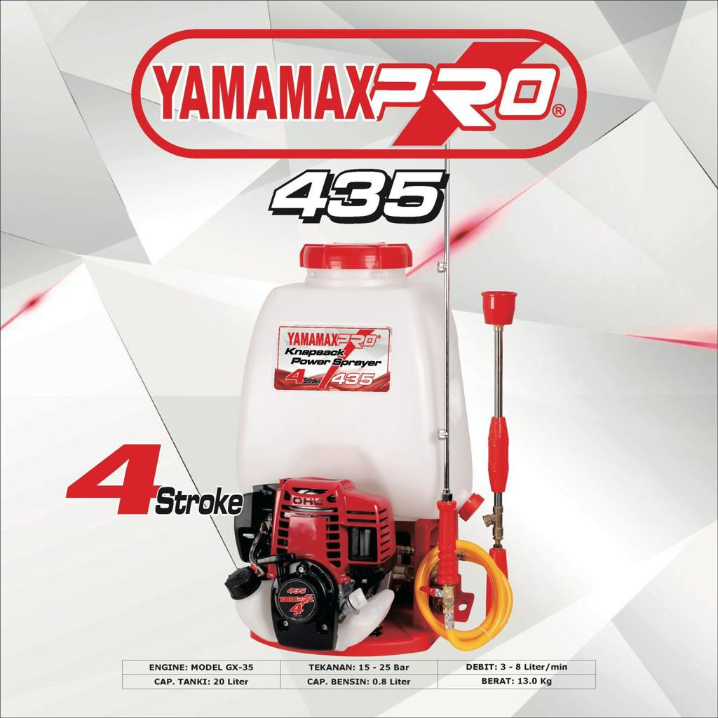 Jual YAMAMAX PRO KNAPSACK MESIN POWER SPRAYER TIPE 435 4 TAK 20L 4 ...