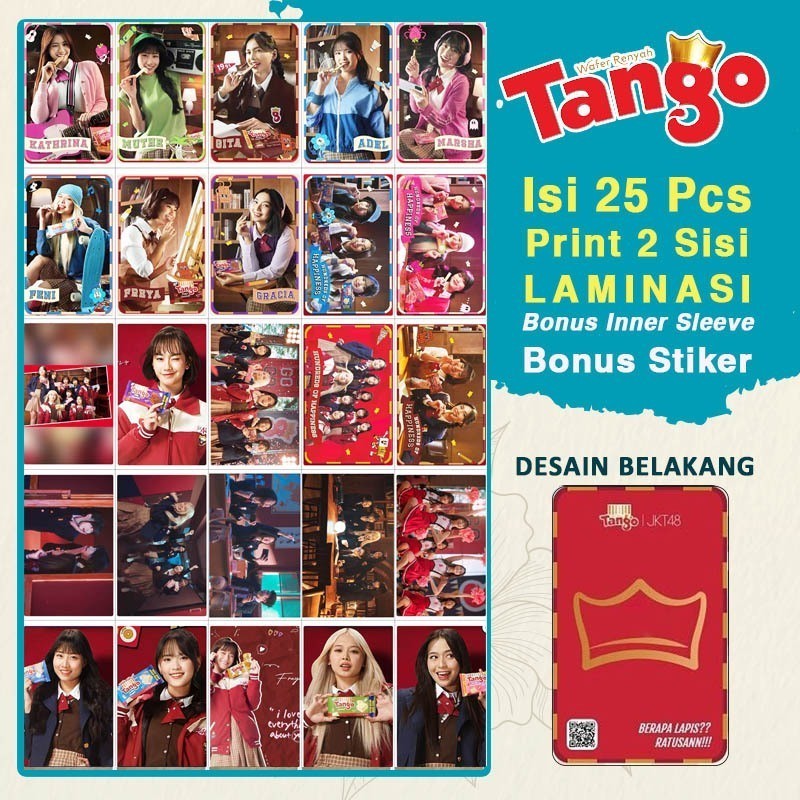 Jual NEW! Photocard Set 25 Pcs JKT48 X Tango PC Photocard #jkt48set Unofficial Bolak-balik ...