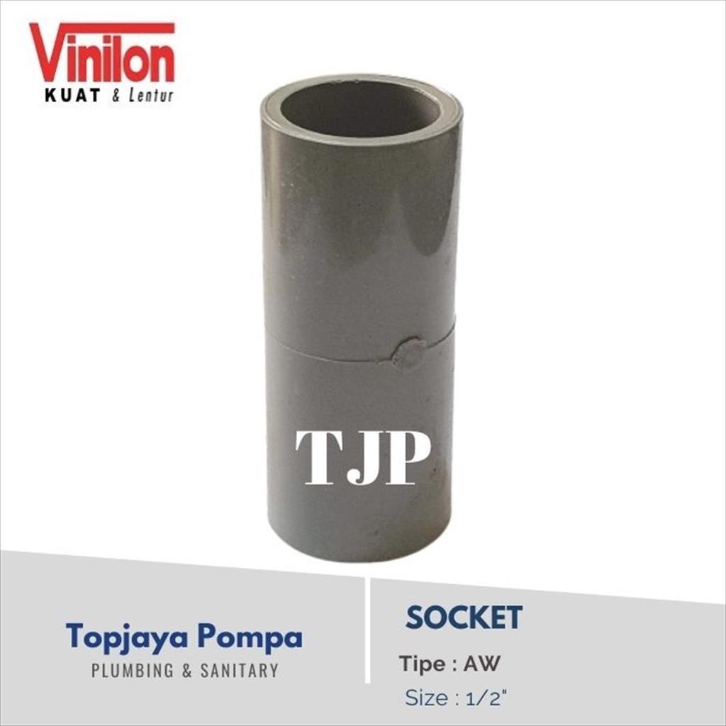 Jual SOCKET PVC AW VINILON 1/2" | Shopee Indonesia