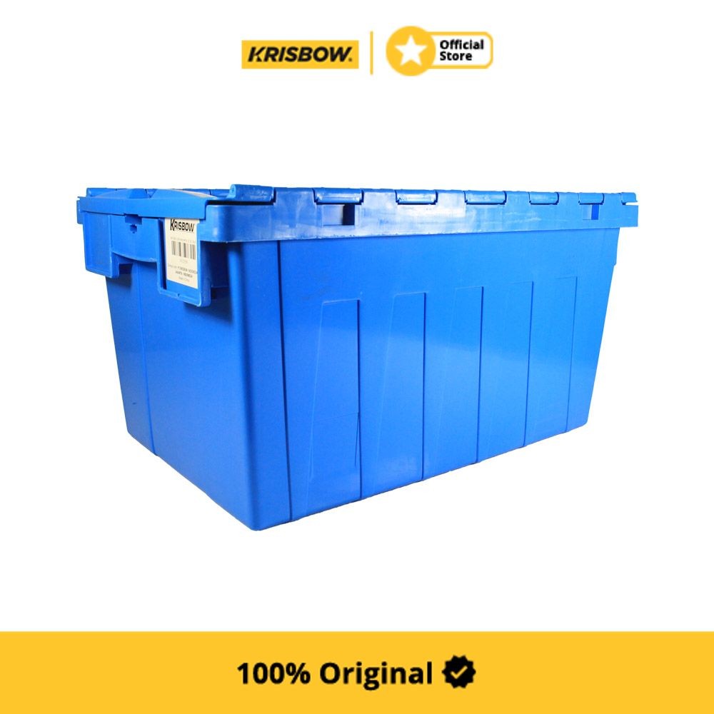 Jual Krisbow Nestable Kontainer Dengan Tutup 58 ltr - Biru Lrncb1 ...