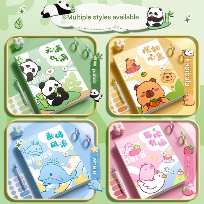 Jual [LOGU] Buku Map binder A4 kertas stationery Capybara, Map kertas ...