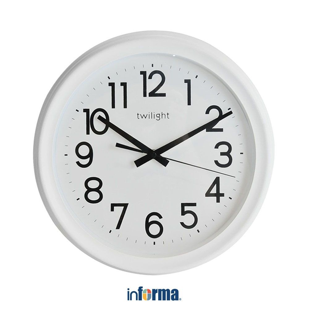 Jual Informa 35 cm Jam Dinding 125Wt - Putih Wall Clock Jam Tembok ...