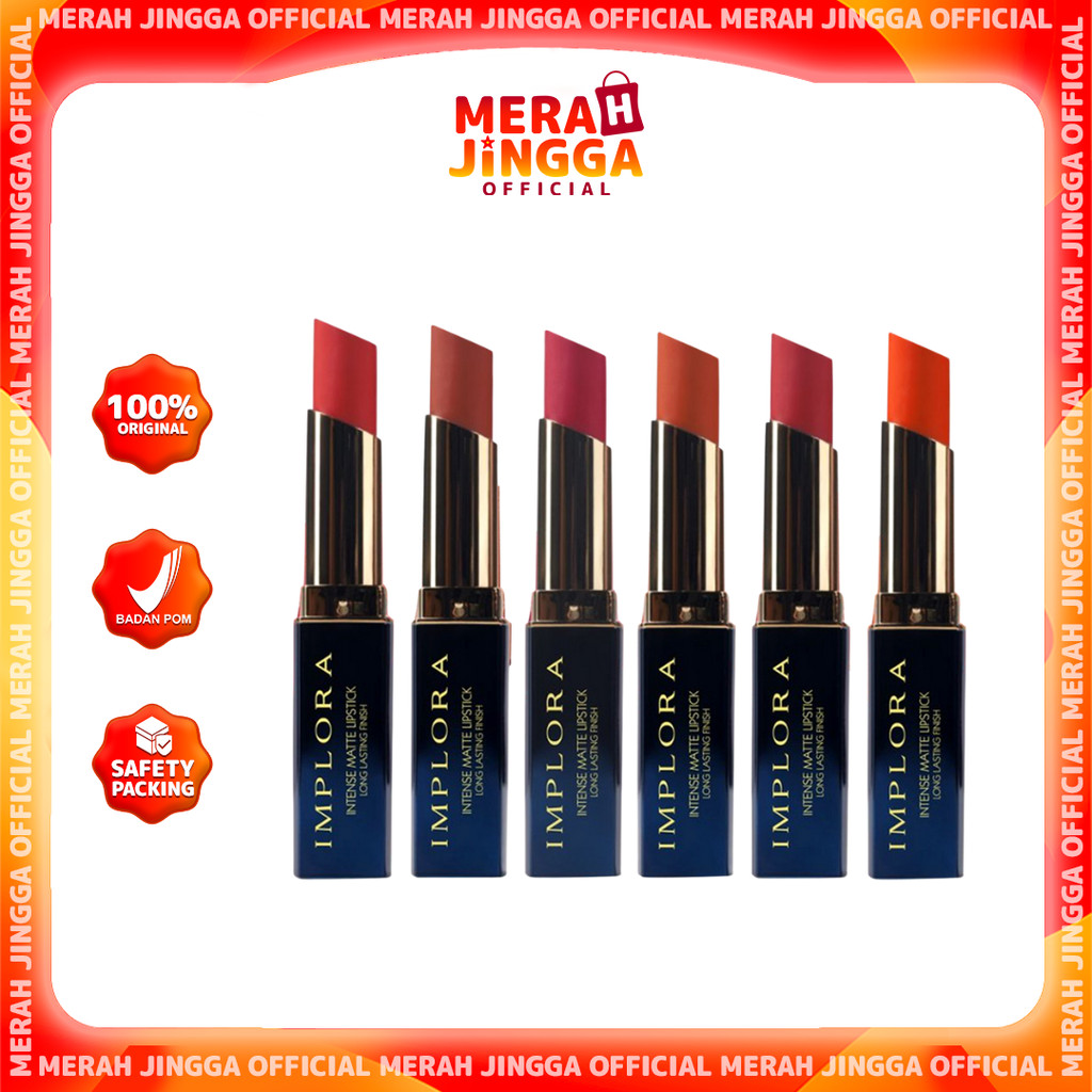 Jual IMPLORA Intense Matte Lipstick | Merah Jingga Office | Shopee ...