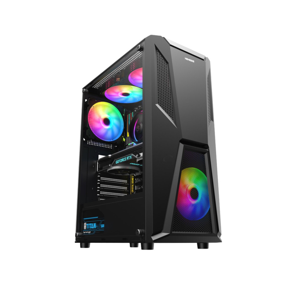 Jual Casing PC NYK Nemesis TRITON T33 Free 4 FAN RGB Tempered Glass ...