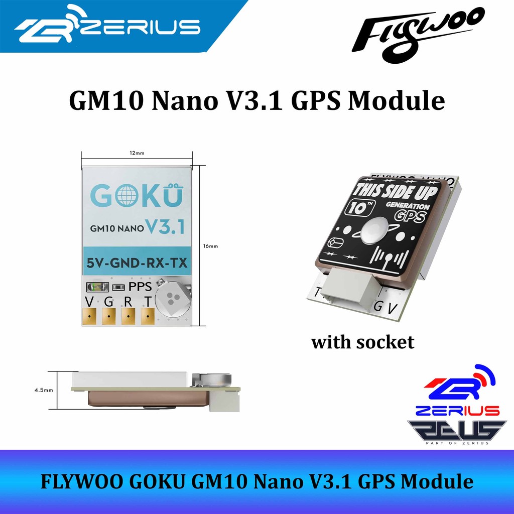 Jual FLYWOO GOKU GM10 Nano V3 GPS Module for FPV Drone | Shopee Indonesia