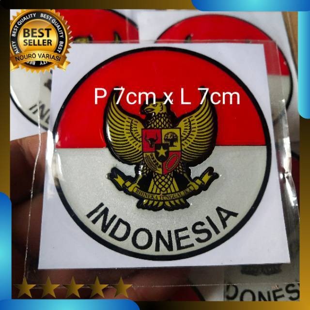 Jual stiker emblem GARUDA MERAH PUTIH 3d KUALITAS TERBAIK ...